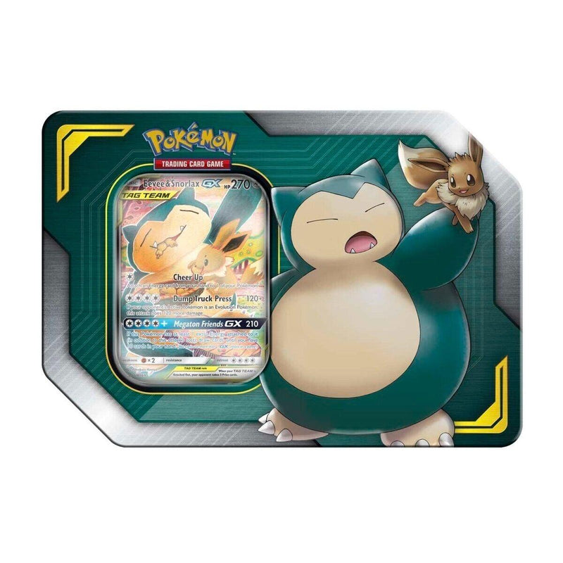 Pokemon: Sun & Moon Eevee & Snorlax GX Tag Team Tin (Sealed) – Double ...