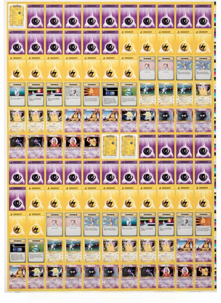Pokemon: Base Set Zap! Theme Deck - Uncut Sheet – Double Infinity Gaming