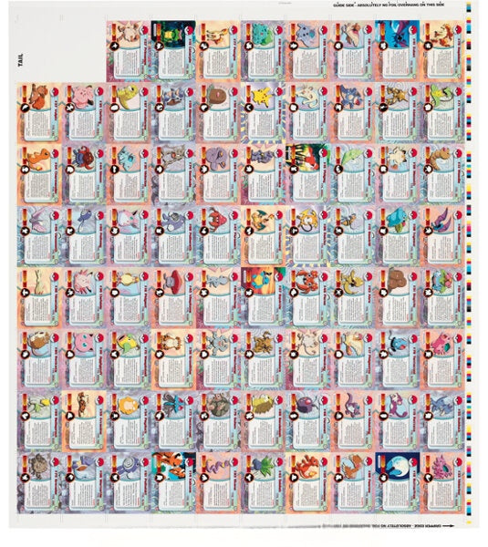 Pokemon: Topps Chrome Series 1 - Uncut Sheet – Double Infinity Gaming
