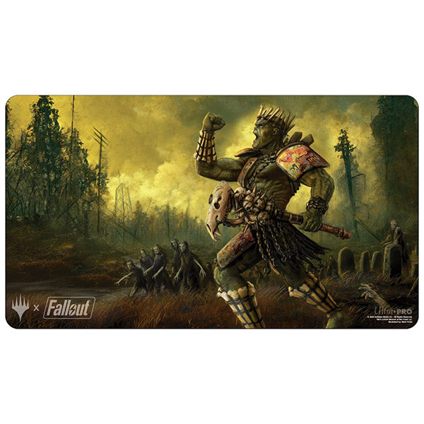 Playmat: MTG- Fallout- Grave Titan / Super Mutant – Double Infinity Gaming
