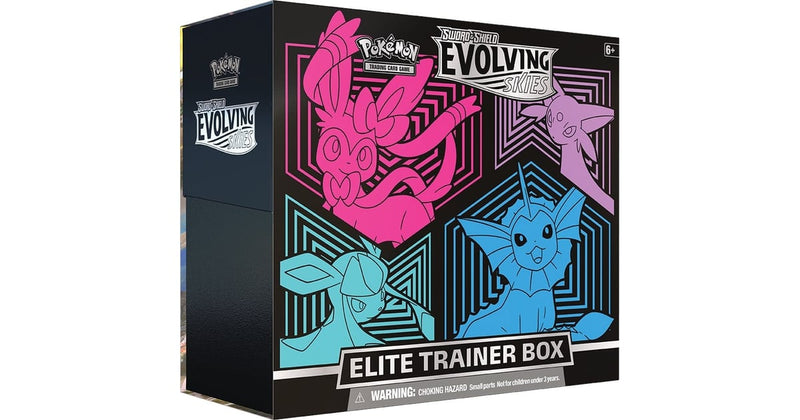 Pokemon: Evolving Skies Elite Trainer Box [Glaceon/Vaporeon/Sylveon/Es ...