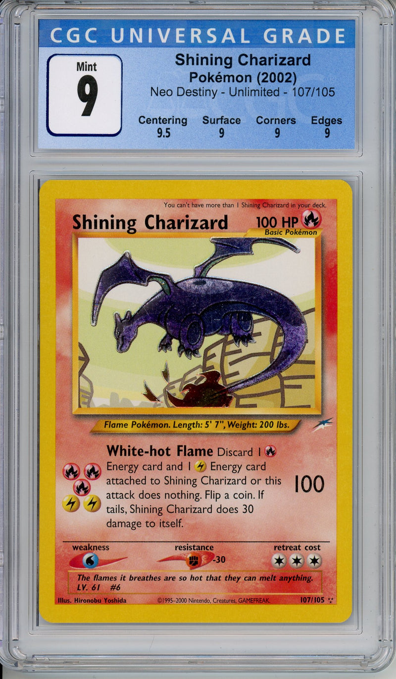 Pokemon Graded: Shining Charizard CGC 9 – Double Infinity Gaming