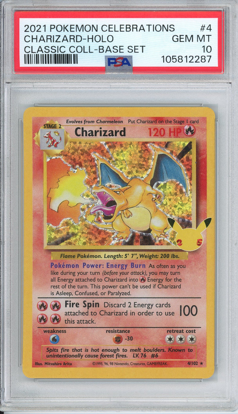Pokemon Graded: Charizard Celebrations Holo PSA 10 – Double Infinity Gaming