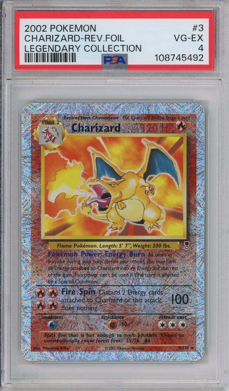 Pokemon Graded: Charizard Legendary Collection PSA 4 – Double Infinity ...