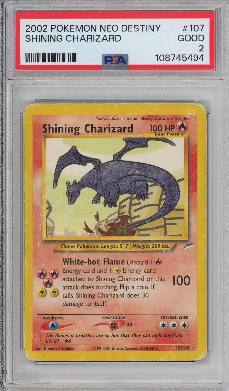 Pokemon Graded: Shining Charizard PSA 2 – Double Infinity Gaming