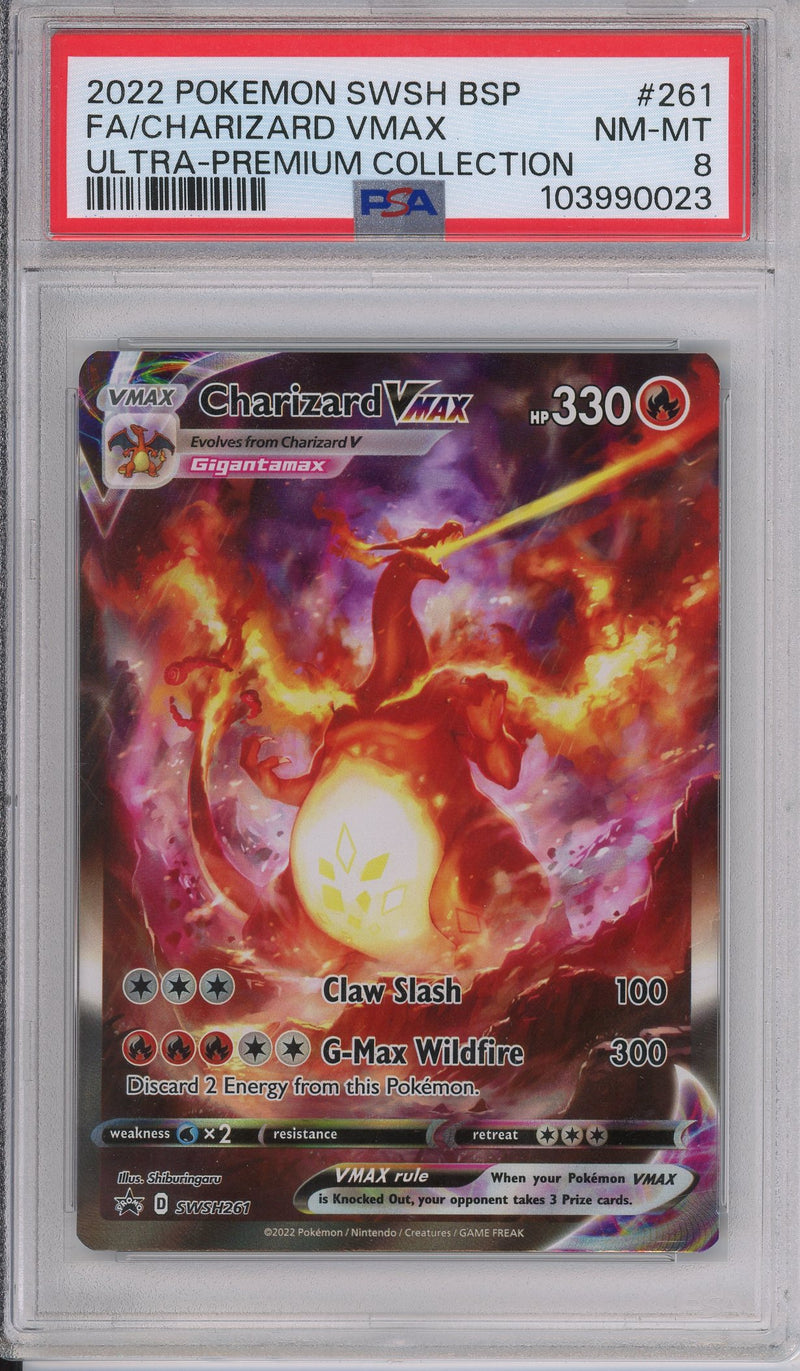 Pokemon Graded: Charizard VMAX PSA 8 – Double Infinity Gaming