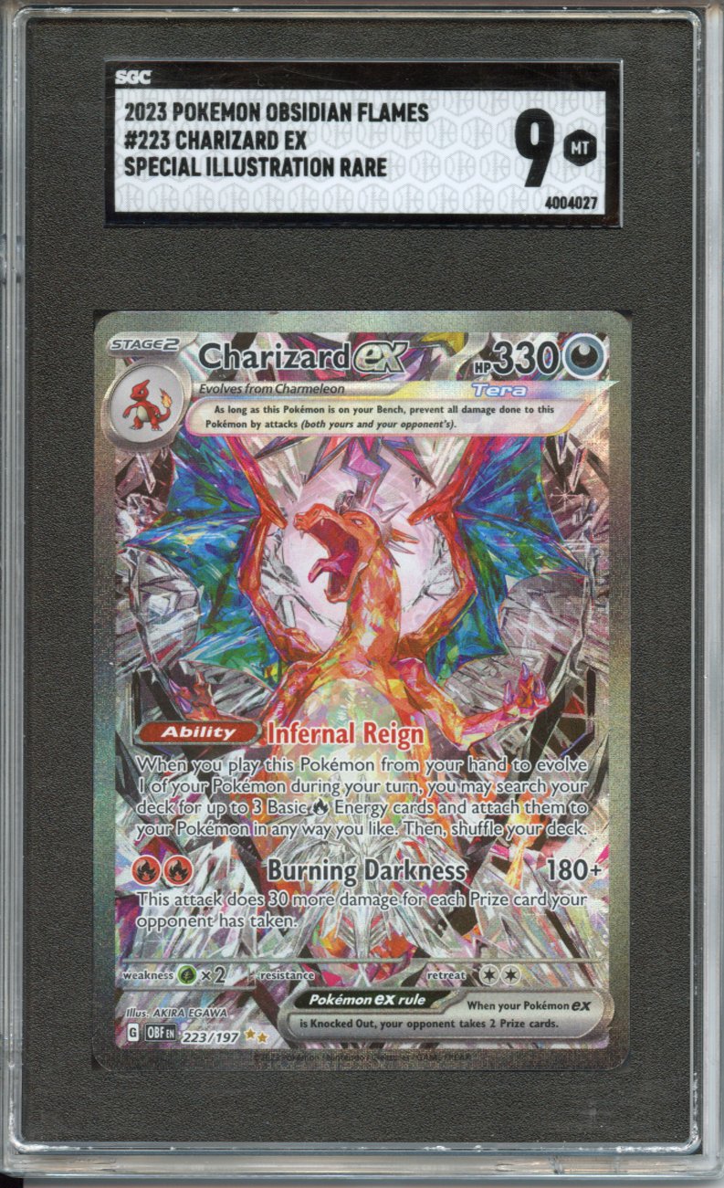 Pokemon Graded: Charizard ex 223/197 Obsidian Flames (2023) SIR Holo S ...