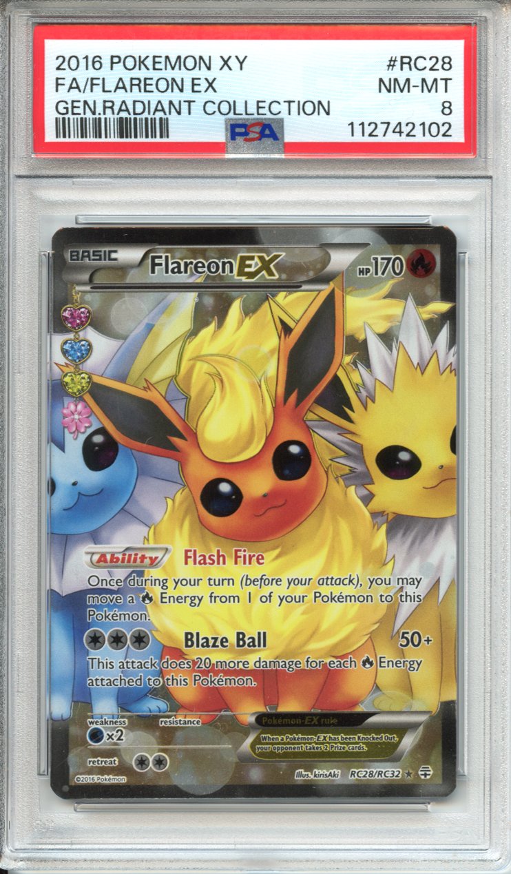 Pokemon Graded: Flareon EX RC28/RC32 Generations Radiant Collection (2 ...